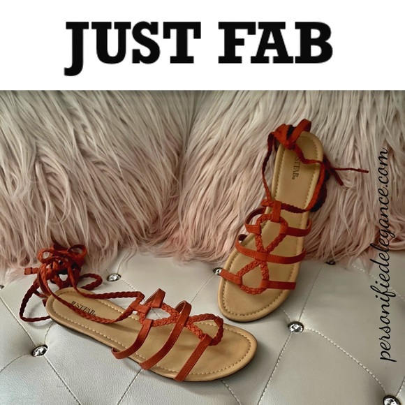 JustFab | Shoes | Justfab Olympia Faux Suede Ginger Spice Ankle Wrap ...